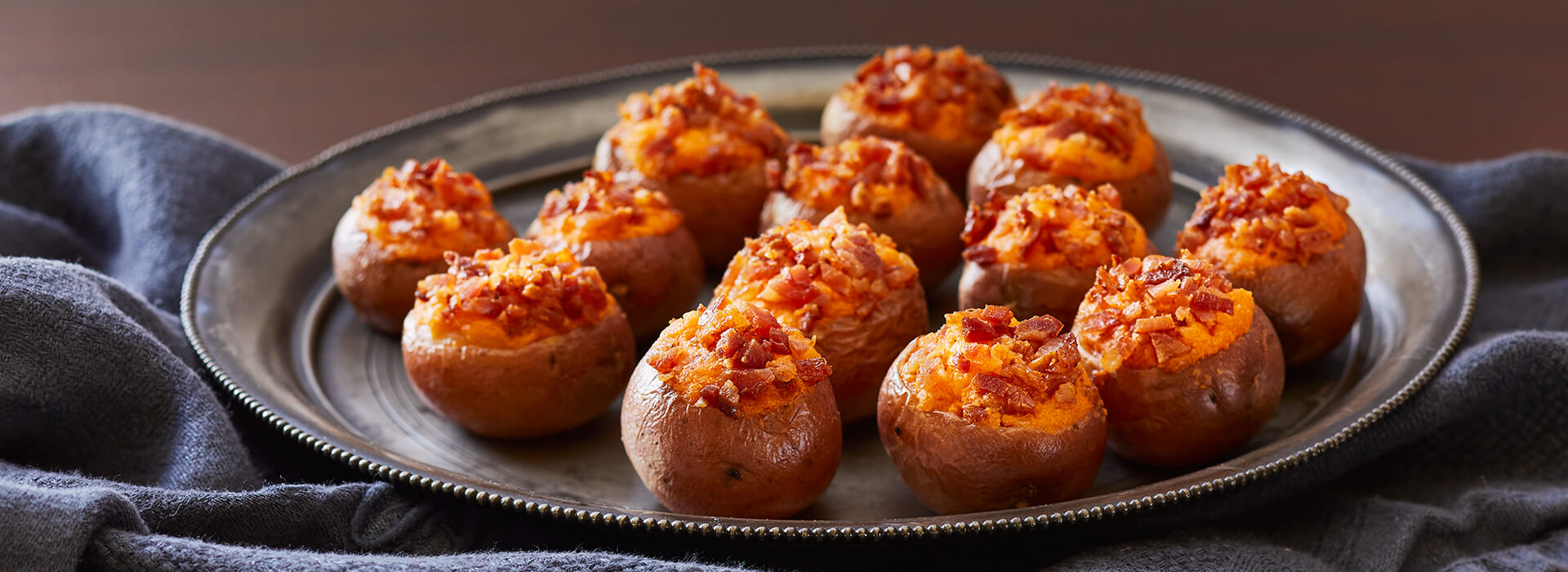 Twice Baked Potato Bites with Cold Pack Cheese Recipe | Wisconsin Cheese