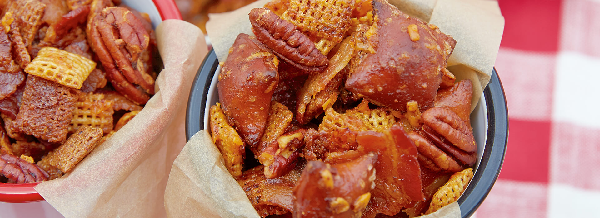 Chipotle Aged Cheddar Bacon Snack Mix | Wisconsin Cheese